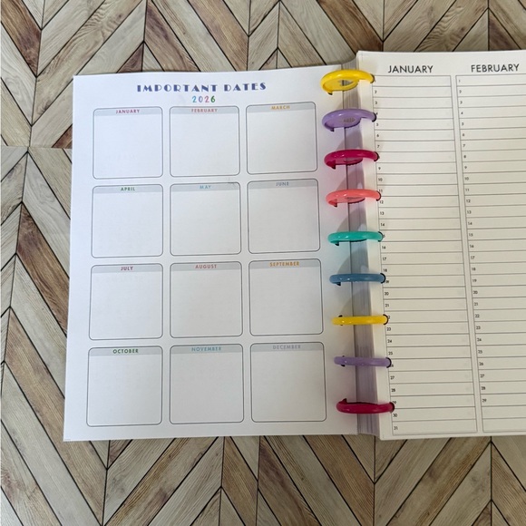 Hand Crafted | Office | Happy Planner Classic Size Rainbow Watercolor 2 ...